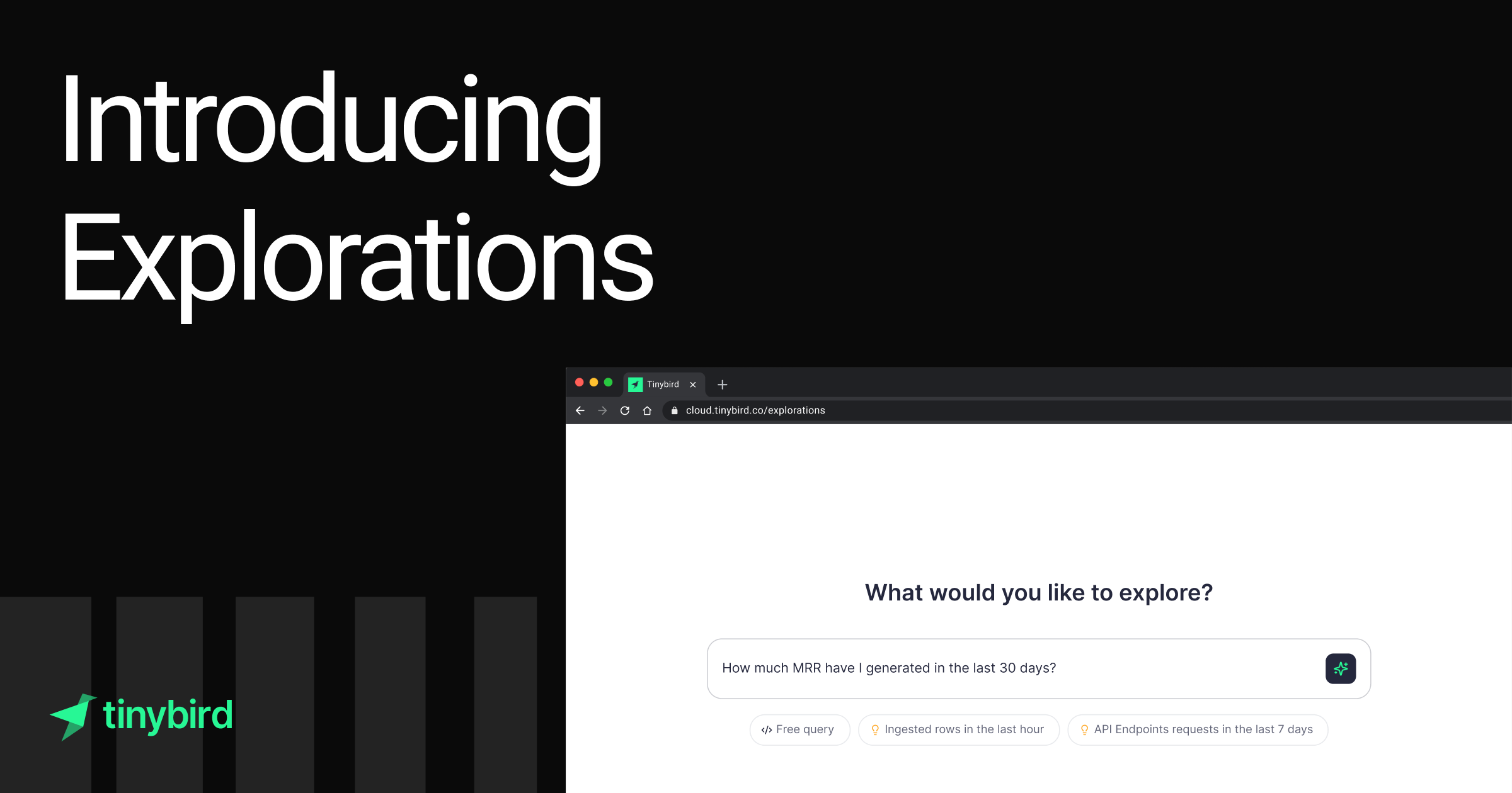 Explorations: a chat UI for real-time analytics